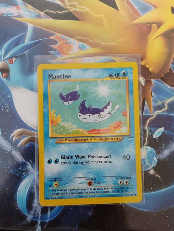 Mantine Neo - Vintage Pokémon TCG Karte | Kaufen auf Ricardo