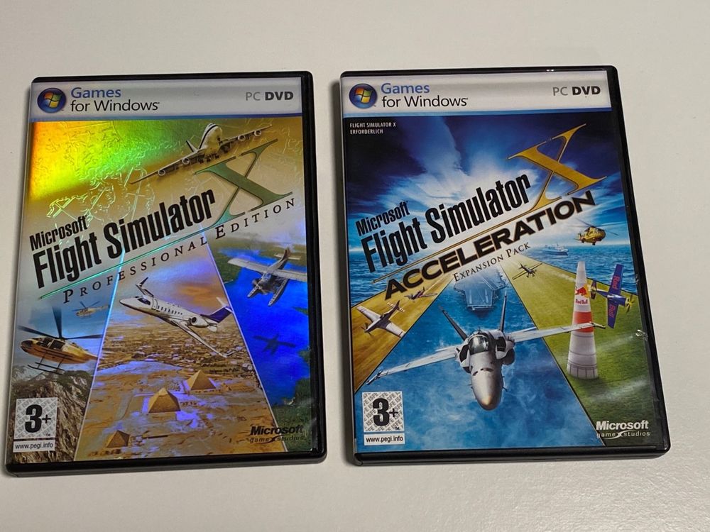 Microsoft Flight Simulator X & Acceleration Expansion Pack (Gebraucht) in Sarnen für CHF 10 ...