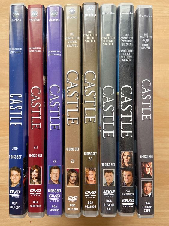 Castle Die komplette Serie Staffel 1 bis 8 DVD‘s DE/EN (Gebraucht) in ...
