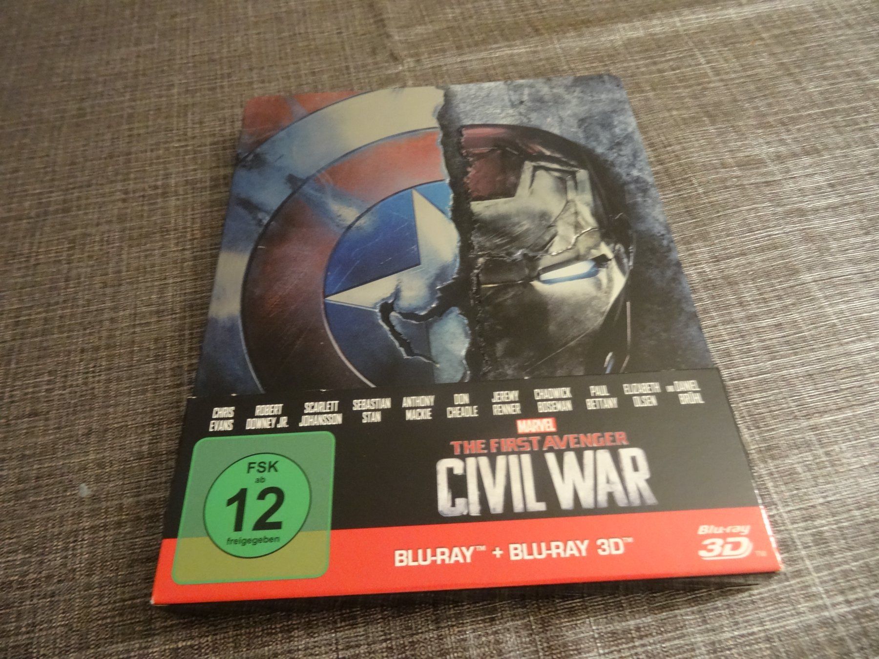 The First Avenger: Civil War Steelbook 3D + 2D Blu-ray (Gebraucht) in ...