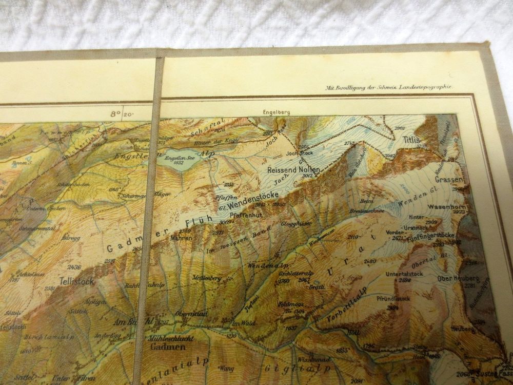 Berner Oberland Loetschbergbahn Oberwallis Karte Carte Geo. | Kaufen auf Ricardo