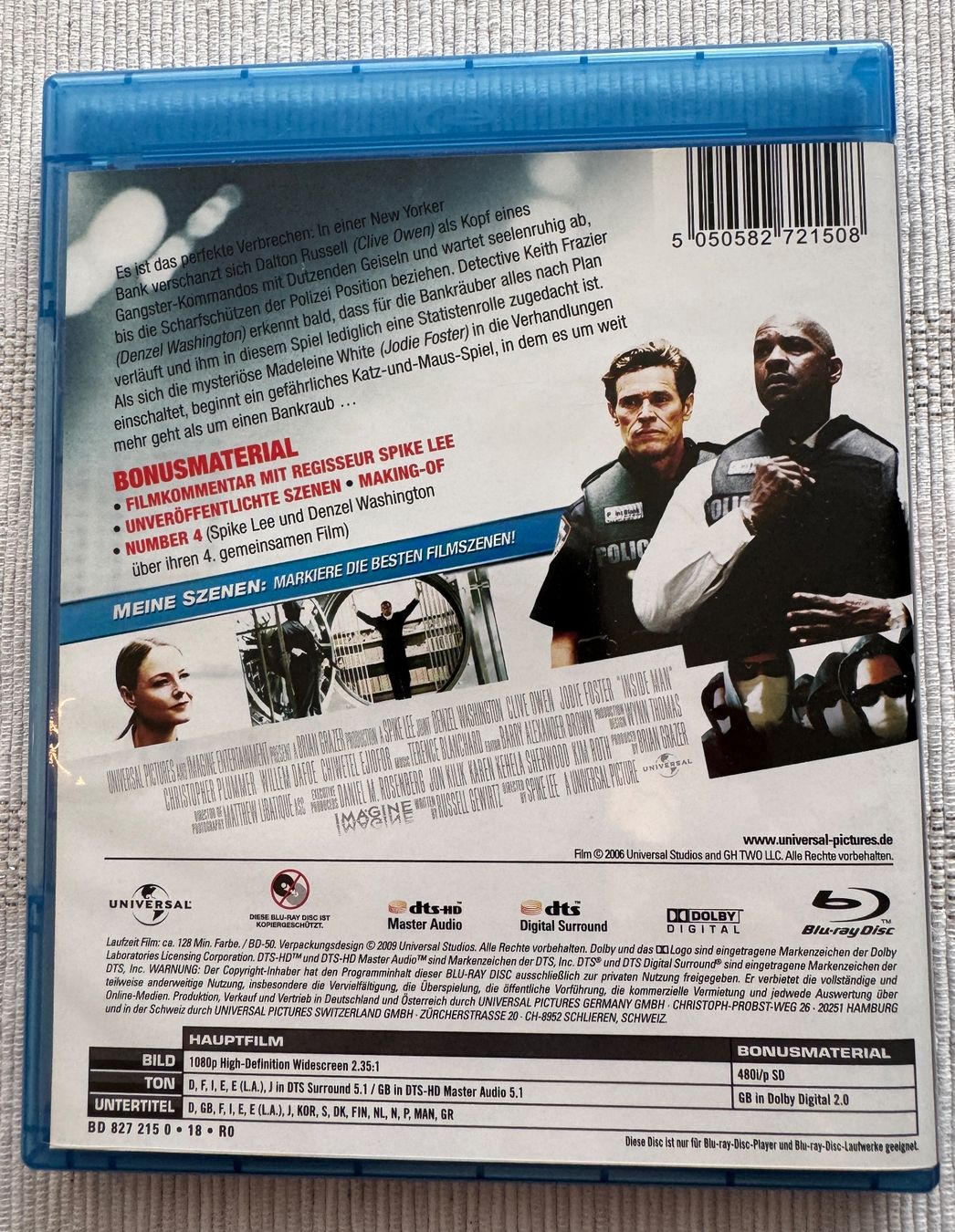 Inside Man [Blu-ray] - Denzel Washington (Gebraucht) in Arbon für CHF 5 ...