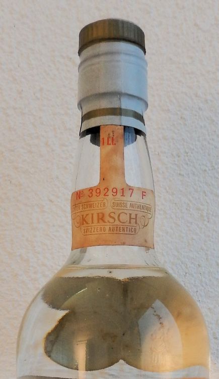 1Fl. Zuger-Kirsch 1Liter Kellerräumung alt | Kaufen auf Ricardo