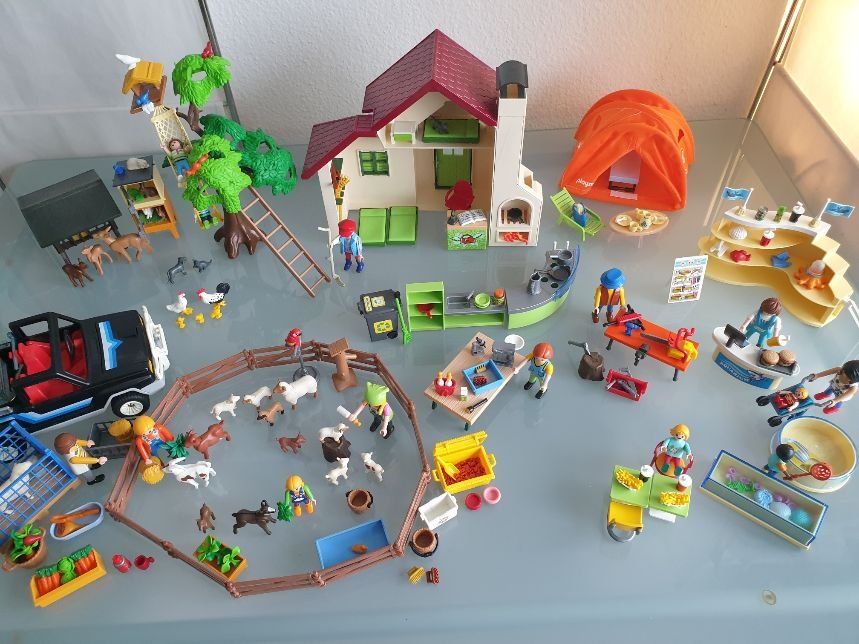 PLAYMOBIL - Jagdhaus, Tier-Zoo, Auto, Laden, Camping & mehr (Gebraucht) in Kleindöttingen für ...