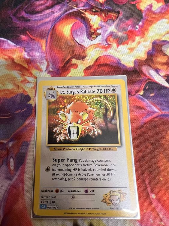 Lt. Surge's Raticate (CLB 016) / Pokemon TCG Classic | Kaufen auf Ricardo