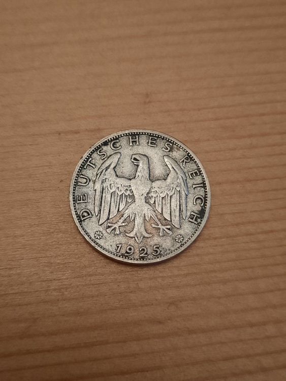 1 Reichmark 1925 / E / Silber Zustand gemäss Bilder (Gebraucht) in Oberuzwil für CHF 8 – mit ...