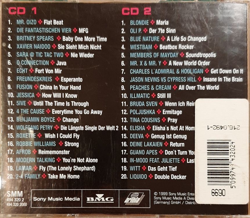 Just The Best Vol. 2-99, 2CD Hit Compilation Sampler 1999 (Gebraucht) in Schönenberg TG für CHF ...