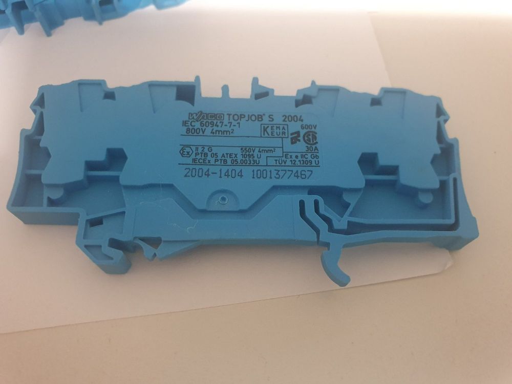 WAGO 4P Durchgangsklemme Tragschiene TOPJOB 2004-1404 Blau (Neu (gemäss Beschreibung)) in Zürich ...