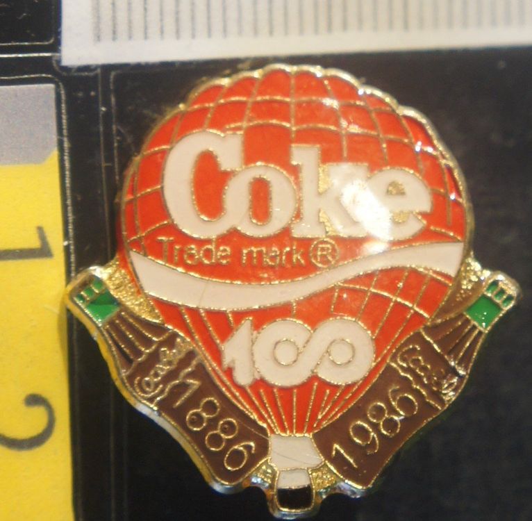 Coke Pin 100 Jahre Jubiläum 1886-1986 Ballon (Gebraucht) in Trimbach ...