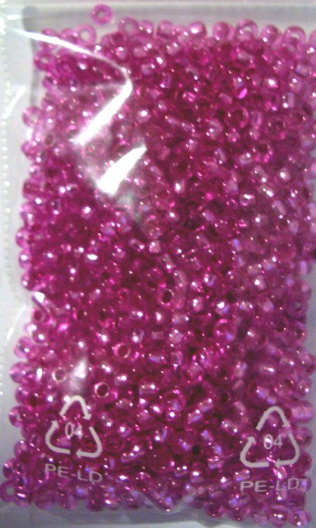 Rocailleperlen Fuchsia mit Silbereinzug 2,6 mm | Kaufen auf Ricardo