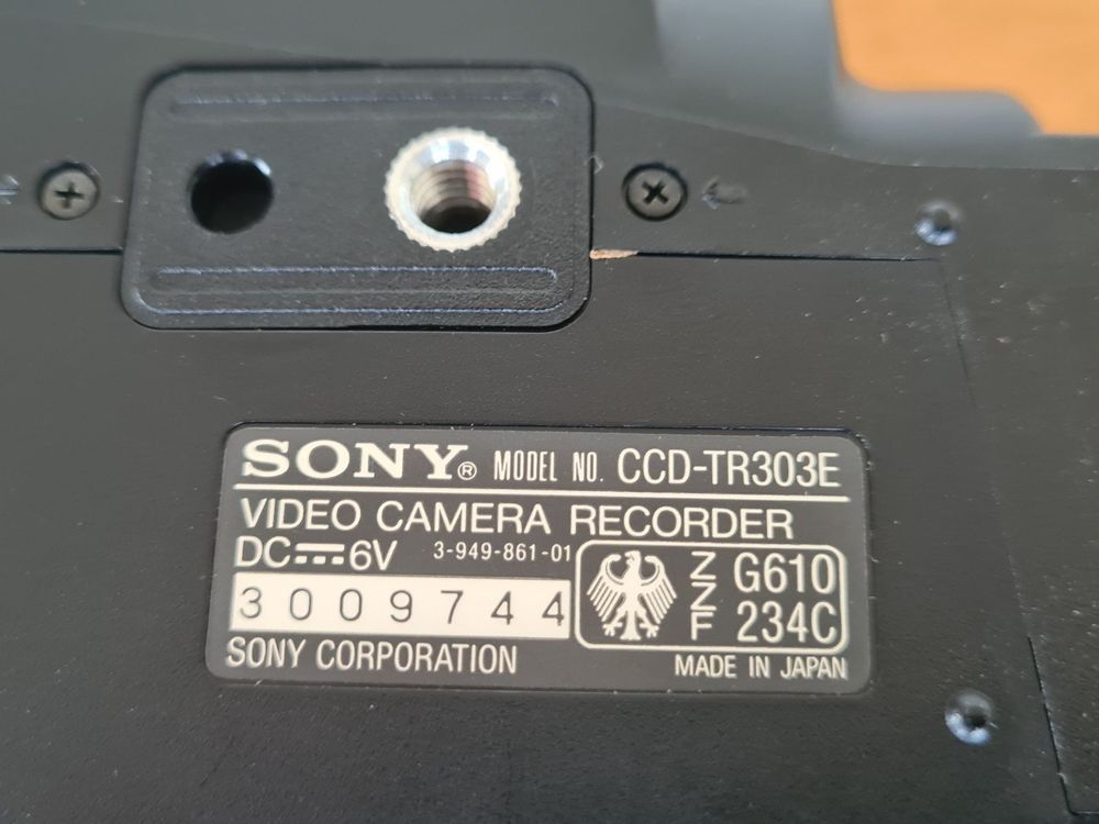 Original Vintage Sony CCD-TR303E Camcorder/ Handycam (Gebraucht) in ...