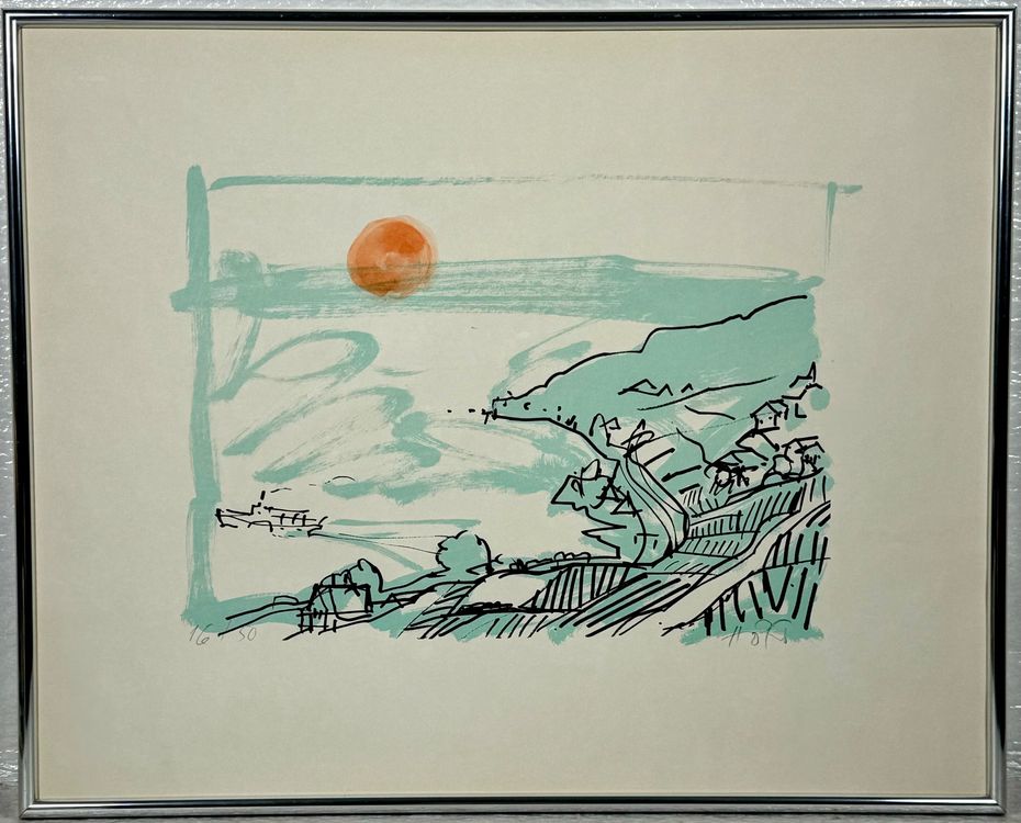 Hans-Peter Hort (1924) Lithografie Handsigniert (Gebraucht) in Root für ...
