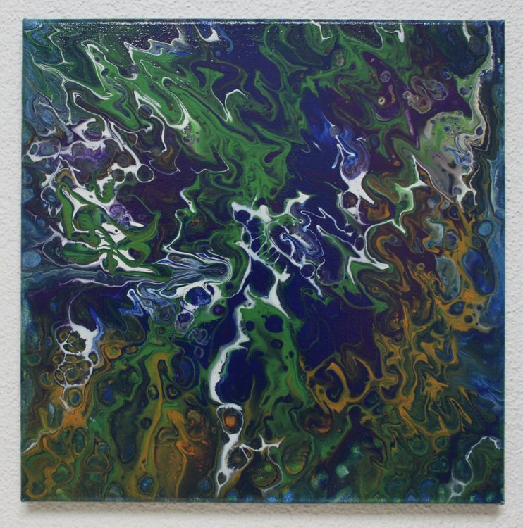 Acryl-Pouring «Die grüne Laune» | Kaufen auf Ricardo