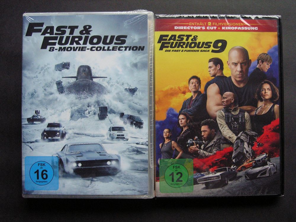 The Fast and the Furious 1-9 -DVD Movie Collection (Neu und ...
