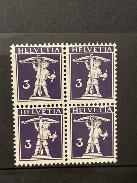 Briefmarken Tellknabe 4er Block | Kaufen auf Ricardo