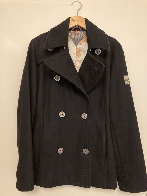 Dunkelblau Jacke Hilfiger mit vielen Details Wolle 70% (Neu (gemäss ...