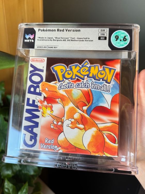 Pokémon Red Box for display, WATA 9.6 UK PAL rare (Neu (gemäss ...