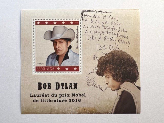 Bloc timbre Bob Dylan / Briefmarken Bob Dylan Madagaskar. (Neu und ...