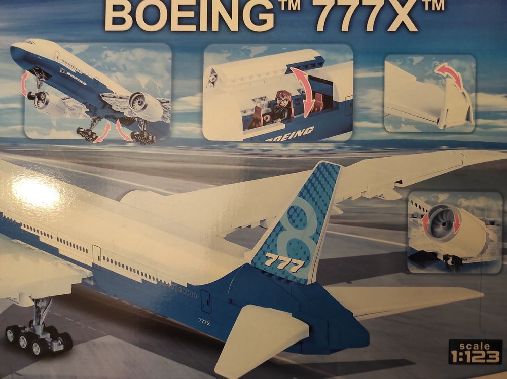 Boeing 777 X von Cobi (zu 100% LEGO Kompatibel)1/123 | Kaufen auf Ricardo