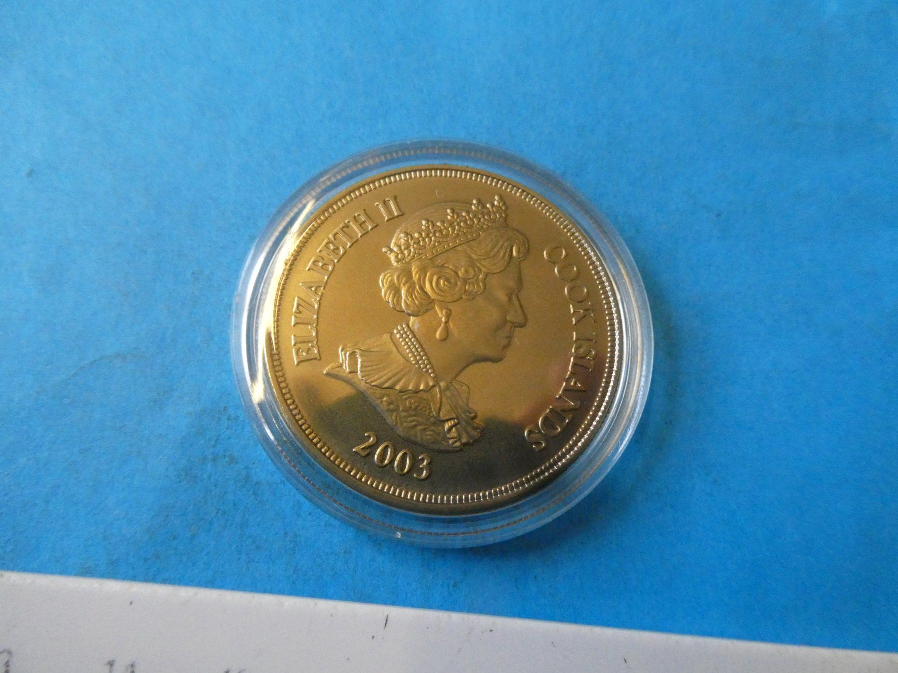 Cook Islands 2003, 1 Dollar, Sondermünze PP Segelschiff (Neu (gemäss ...