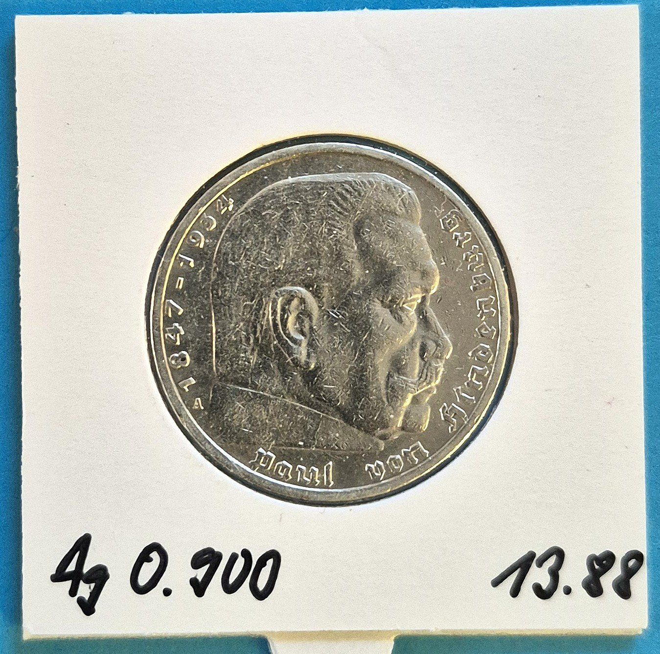 5 ReichsMark 1936 A Silber "Nazi-Deutschland" TopErhaltung (Gebraucht ...