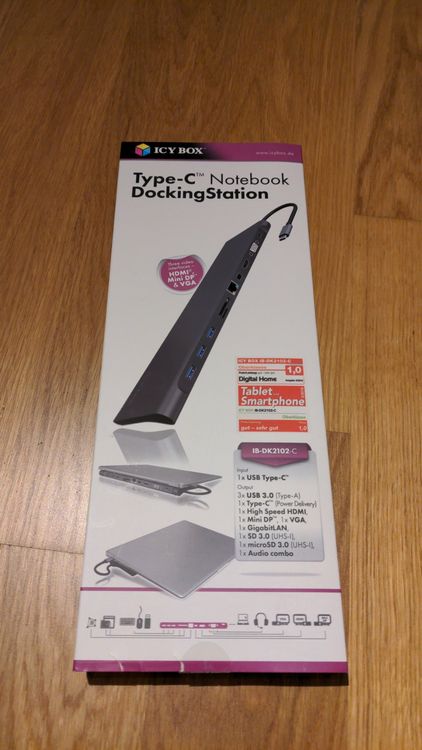 ICY BOX Type-C Notebook DockingStation (Originalverpackung) (Neu und originalverpackt) in Urdorf ...