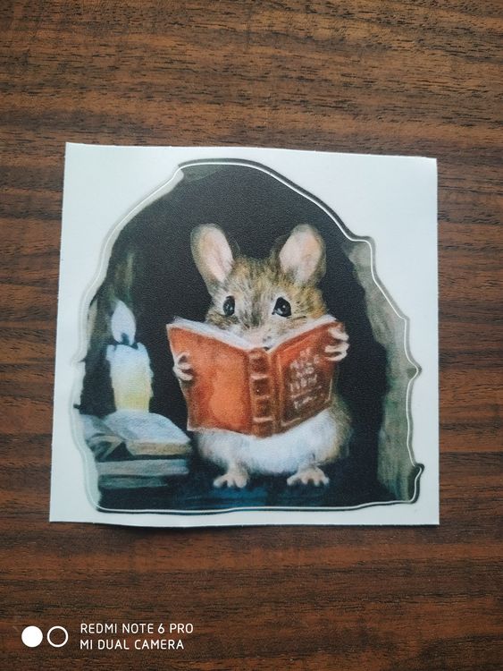Maus🐀Wand-Sticker Bild Tattoo Aufkleber Leiste NEU 10x10 cm | Kaufen ...