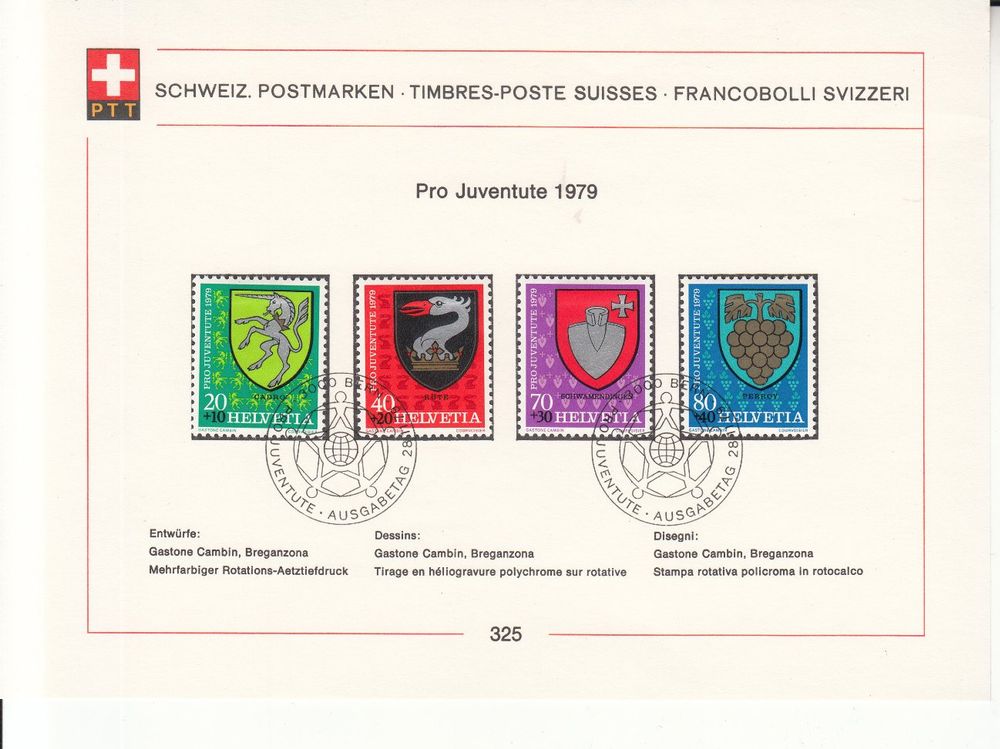 Sammelblätter PTT SBK 325 mit ET | Kaufen auf Ricardo