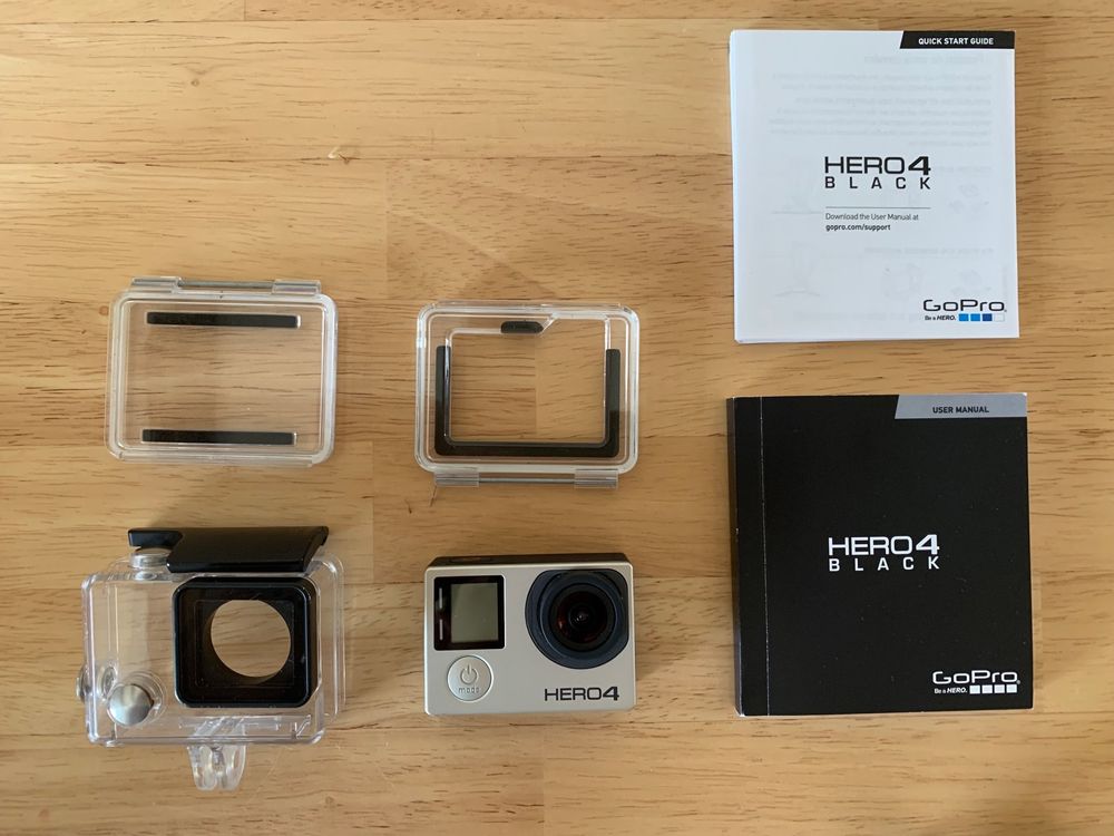 GoPro Hero 4 Black Edition mit viel Zubehör und Koffer (Gebraucht) in Basel für CHF 60 – mit ...