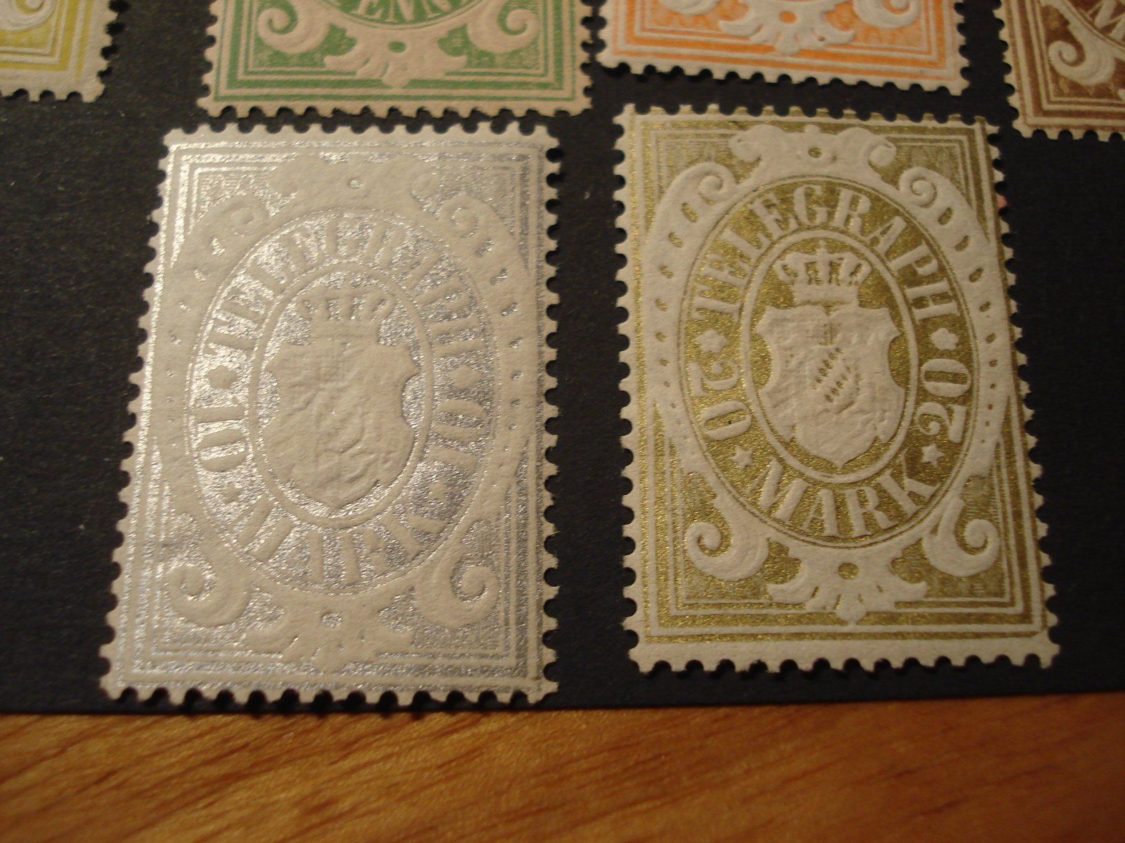 Satz uralte Marken Bayern Telegraphenmarken, *, bis 20 Mark (Gebraucht ...