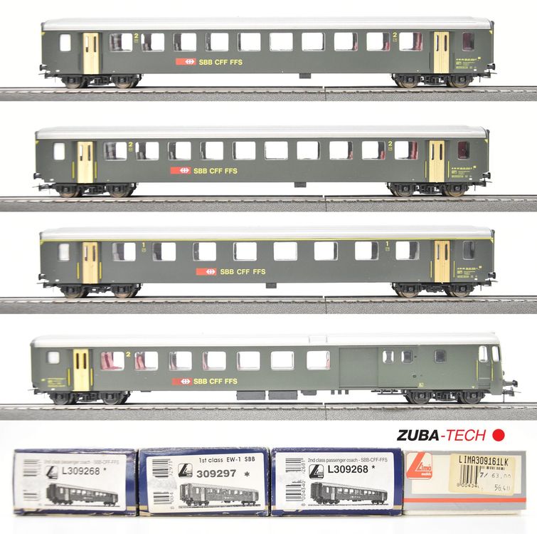 Lima 4x EW I Personenwagen der SBB, H0 WS mit OVP (Gebraucht) in St ...