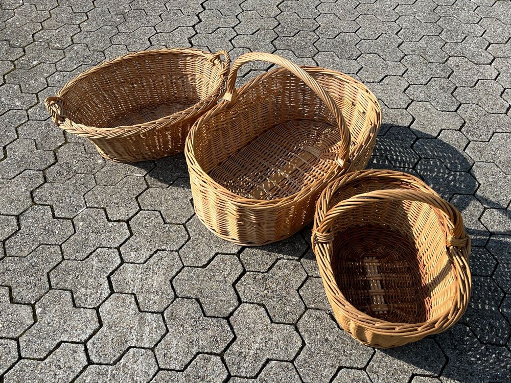 3 Weidenkörbe in verschiedenen Grössen (Gebraucht) in Buchrain für CHF 33 – nur Abholung auf ...