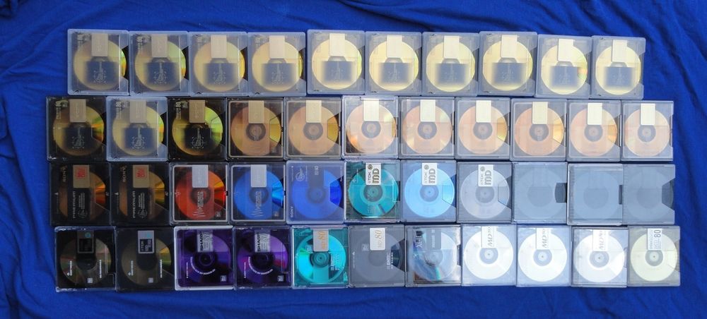 43 MD MiniDisc 80 min Sony TDK Sharp Maxell Emtec mini discs | Kaufen ...
