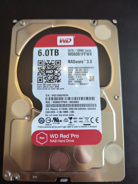 Western Digital WD Red 6.0 TB NAS Hard Drive | Kaufen auf Ricardo