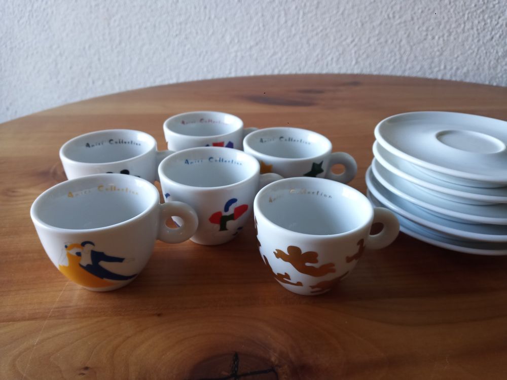 6 ILLY Espressotassen Marco Lodola, Amici Collection1998 (Gebraucht) in ...