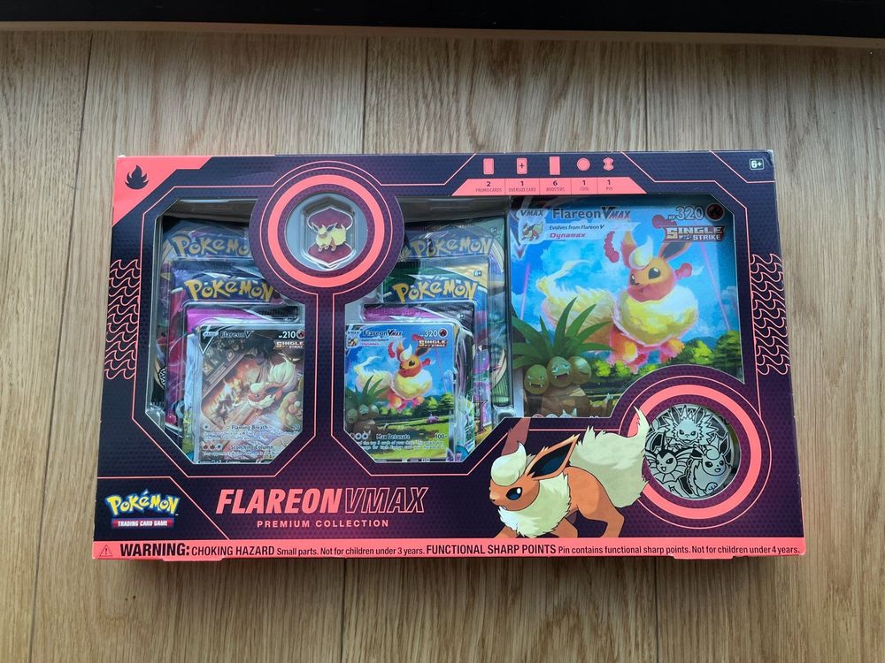 Flareon VMAX Premium Collection Box | Pokemon TCG English (Neu und ...