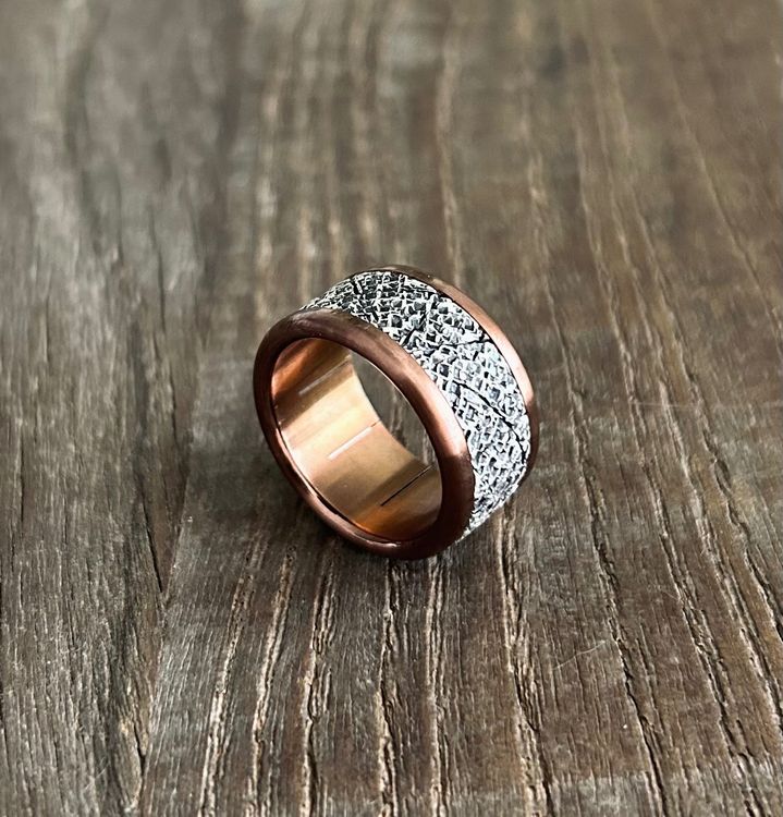 Mood Ring - Bronze Fassung Silber Addon Rock, neu, Grösse 58 (Neu ...