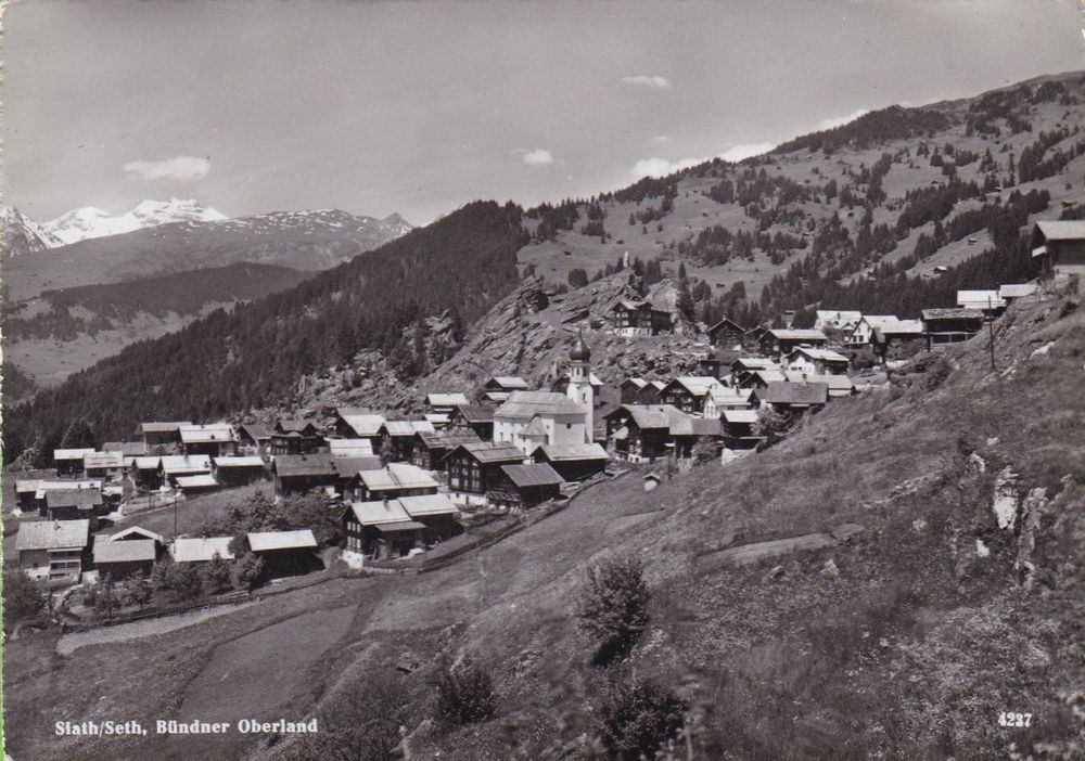 Ilanz/Glion GR Siath Flugaufnahme Nr.4237 , 1953 (Gebraucht) in Solothurn für CHF 11 – mit ...