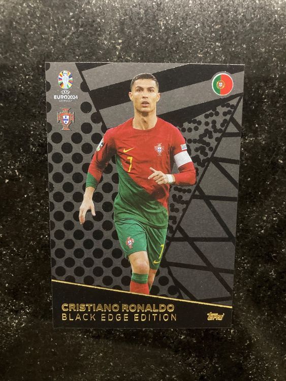 Topps Match Attax EM 2024 Cristiano Ronaldo BLACK EDGE (Neu (gemäss Beschreibung)) in Chur für ...