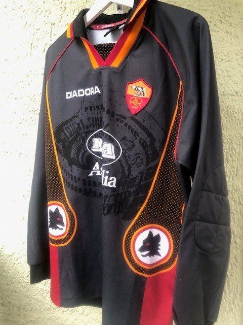Rarität, Goalietrikot AS ROMA, Diadora, original, L (Neu (gemäss ...
