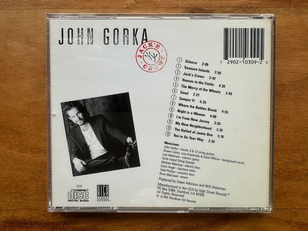 John Gorka - Jack's Crows (CD Folk Rock, Folk) (Gebraucht) in Horgen ...