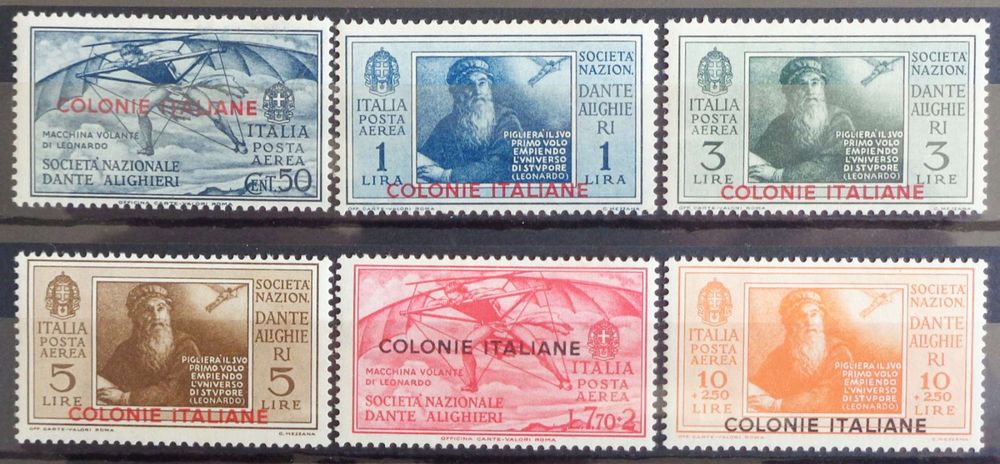 COLONIE ITALIANE 1932: Pro Società «D. Alighieri», p.aerea * | Kaufen ...