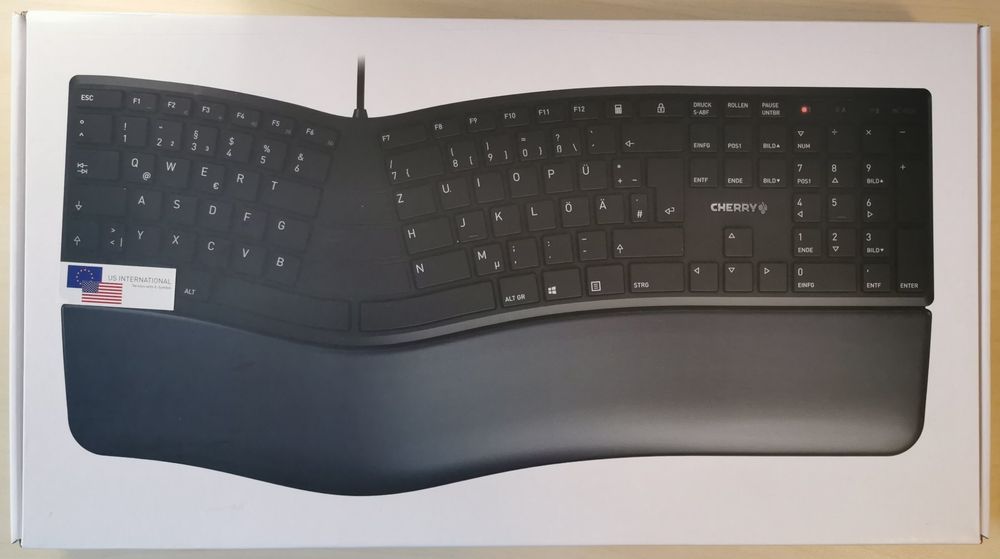 CHERRY KC 4500 Ergo Tastatur Keyboard US Layout QWERTY (Neuf (Voir ...