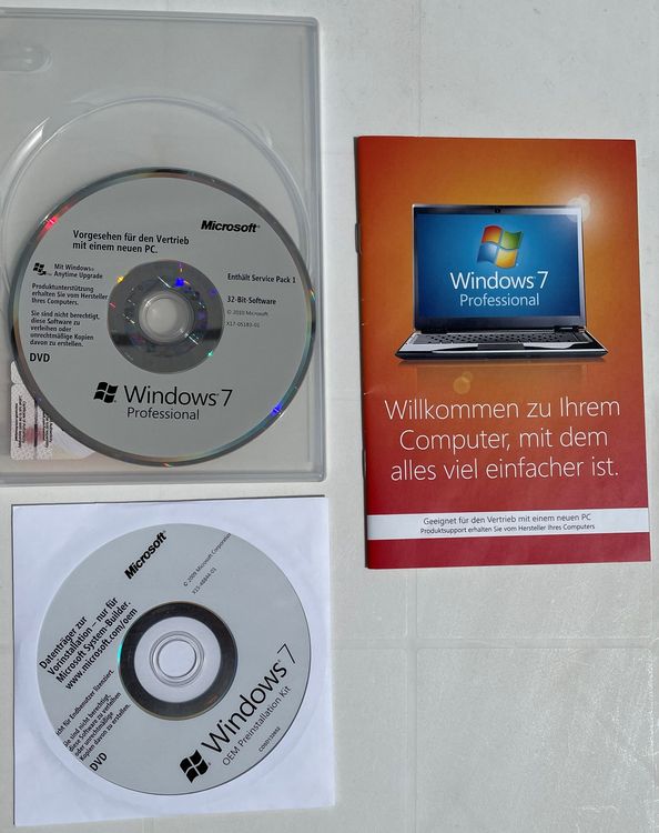 Microsoft WD7 Professional 32 Bit DVD Orig. Key | Kaufen auf Ricardo