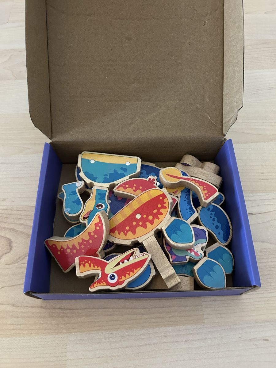 Dinosaur Magnetic Wooden Puzzle Toys for Early Learning (Neu (gemäss ...