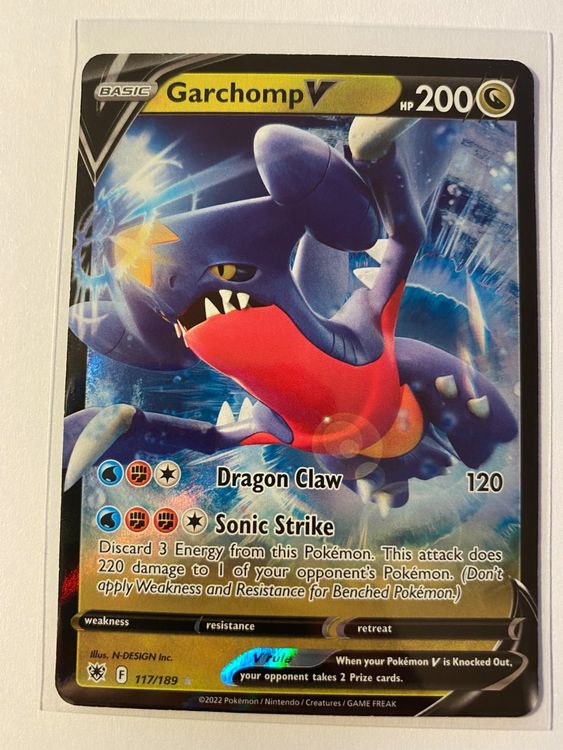 Pokemon Garchomp V 117/189 Astral Radiance EN (Neu (gemäss Beschreibung ...
