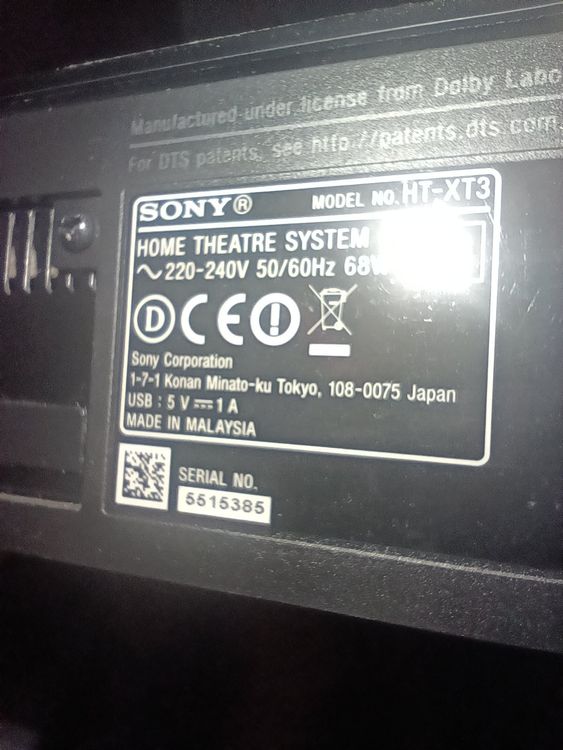 Sony HT-XT3 (Gebraucht) in Mittelhäusern für CHF 120 – mit Lieferung ...