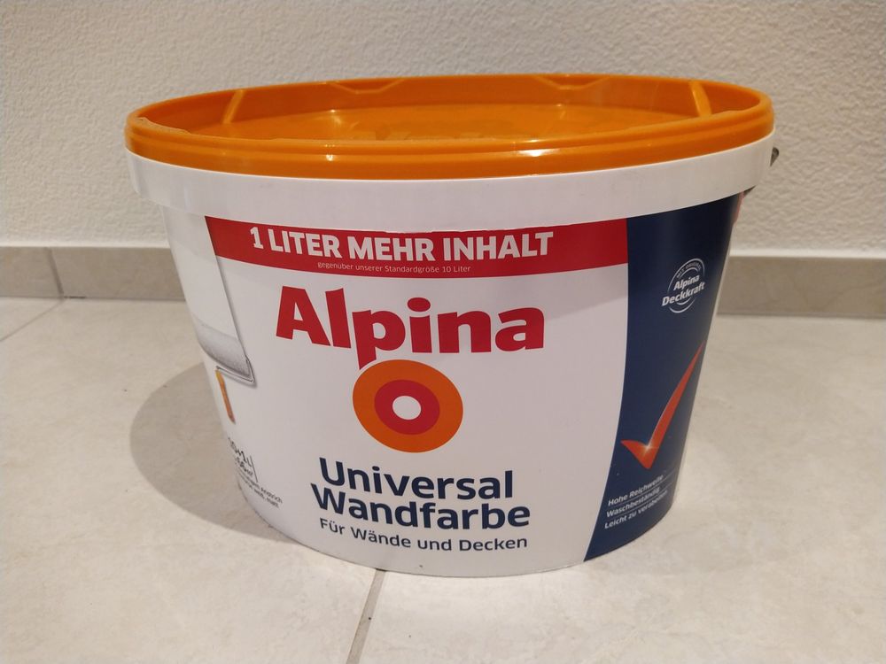 Alpina Universal Wandfarbe Vs Original