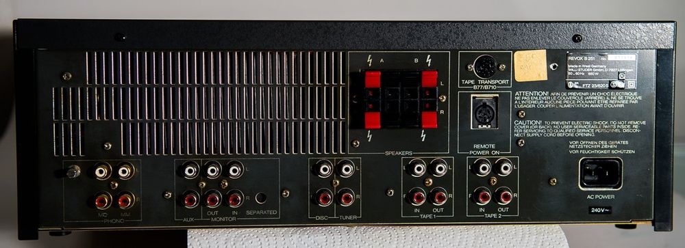 ReVox B251 Vollverstärker mit HiFi Zeile Modul (Gebraucht) in Riehen ...