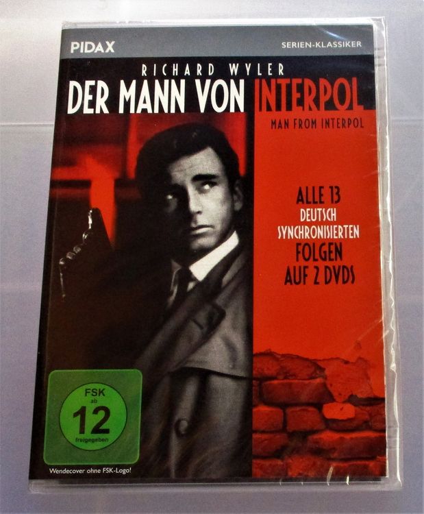 DER MANN VON INTERPOL - Richard Wyler Serie 2-DVD NEU (Neu und ...